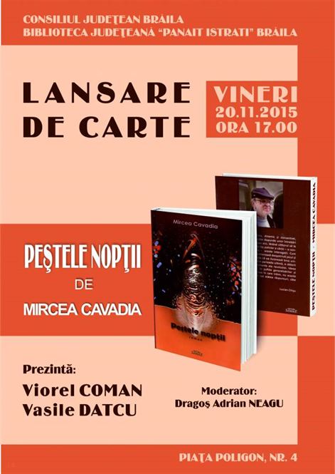 Lansare de carte la Biblioteca Judeteana Braila - ProBraila - Stiri Braila